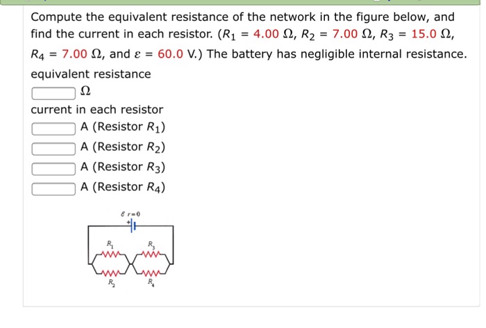 Solved Compute the equivalent resistance of the network in | Chegg.com