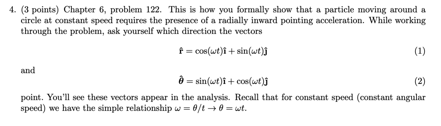 Solved (3 points) Chapter 6, problem 122. This is how you | Chegg.com