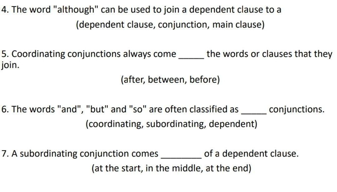 Solved 4. The word "although" can be used to join a | Chegg.com