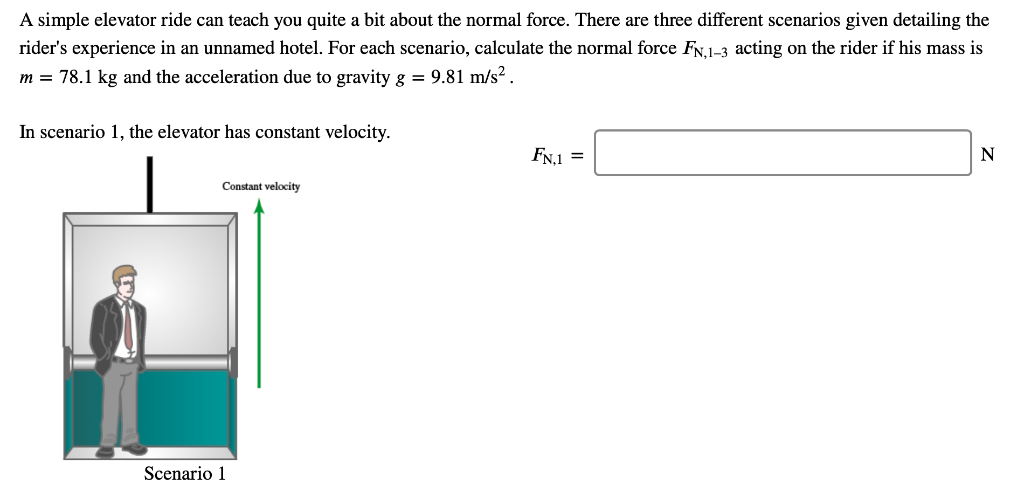 Solved A simple elevator ride can teach you quite a bit | Chegg.com