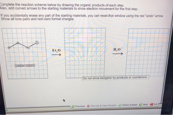 Solved Complete the reactiob scheme below by drawing the | Chegg.com