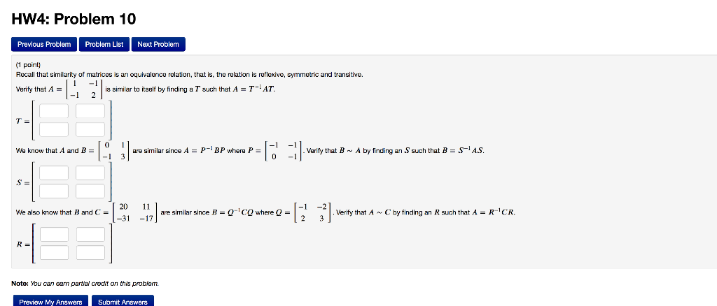 Solved HW4: Problem 10 Previous Problem Problerm List Next | Chegg.com