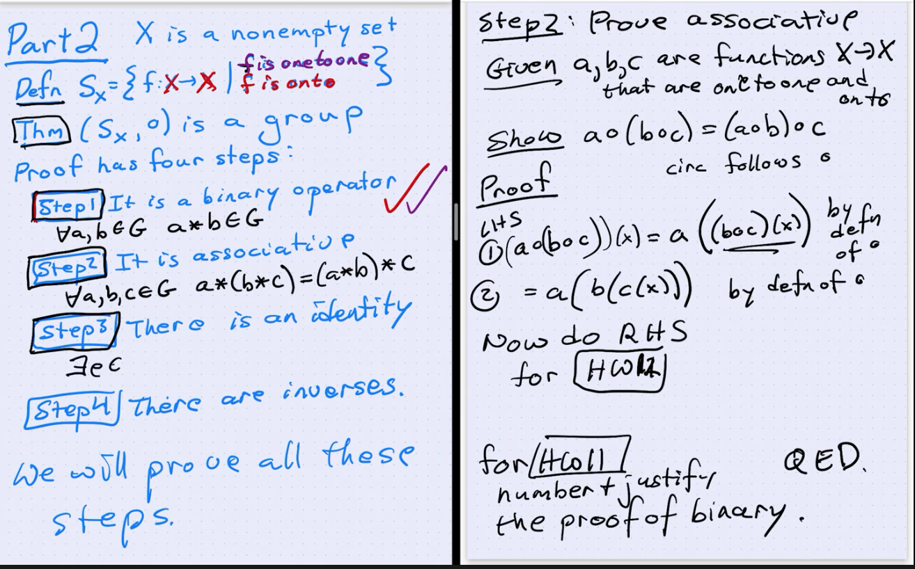 Solved For H.w #12 prove associative that was started | Chegg.com