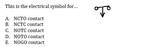 Solved This is the electrical symbol for... To A. NCTO | Chegg.com