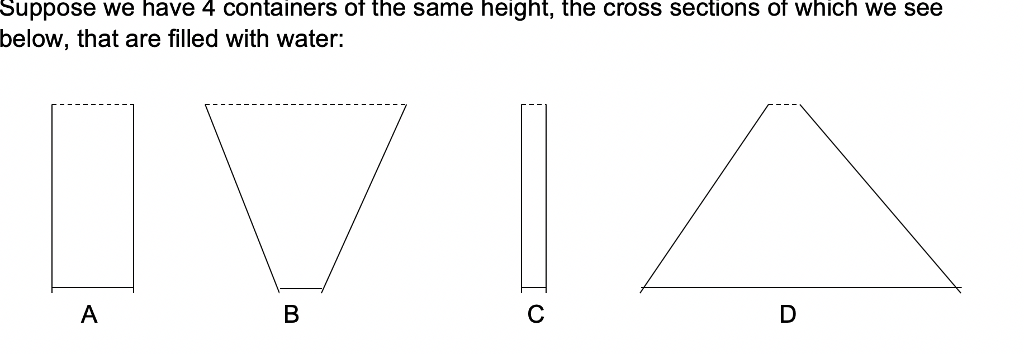 Solved p = p0 + ρgh …where: p = pressure at depth h ρ | Chegg.com