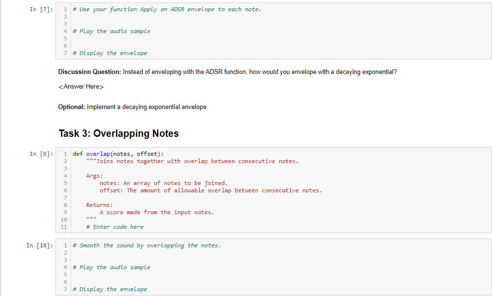 Solved Task 1: Generating Musical Notes Background For this | Chegg.com