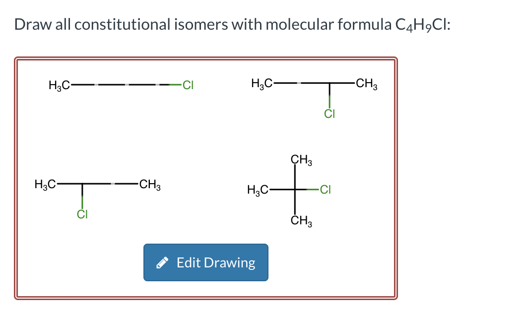 Solved Draw All Constitutional Isomers With Molecular