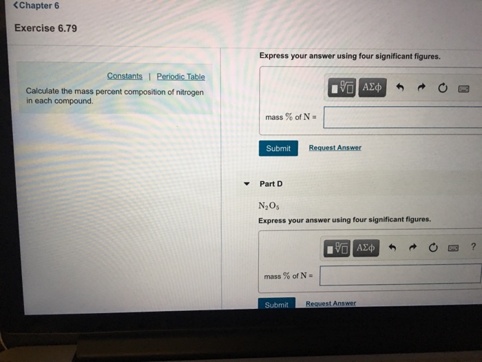 Solved N20 Constants | Periodic Table Express your answer | Chegg.com