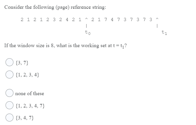 Solved Consider the following (page) reference string: 2 1 2 | Chegg.com