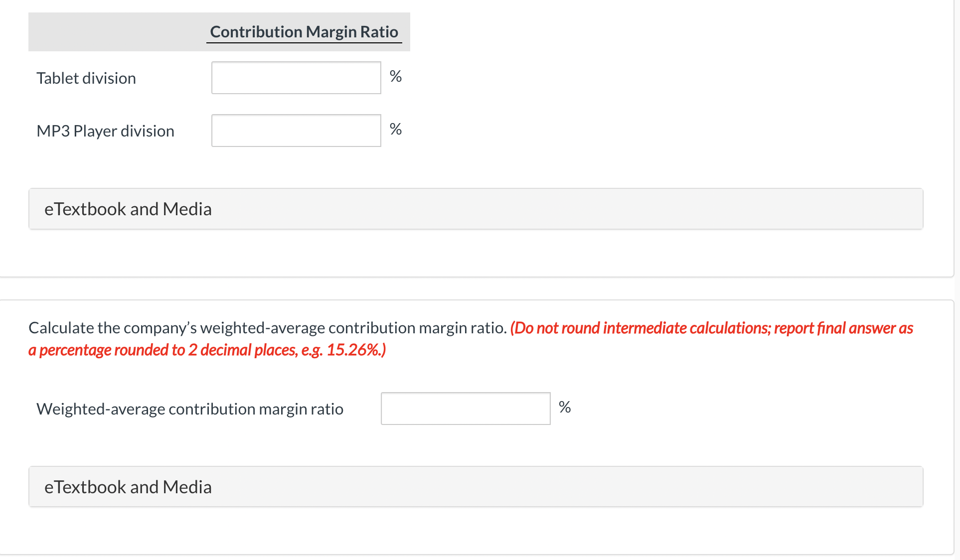 Solved Calculate the company's weighted-average contribution | Chegg.com