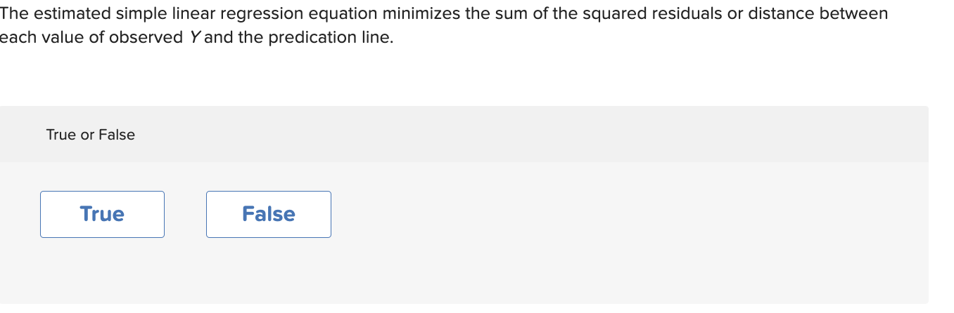 Solved The estimated simple linear regression equation | Chegg.com