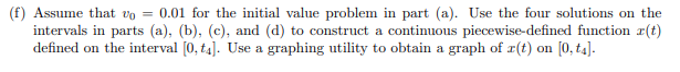 Solved The differential equation with a piecewise-defined | Chegg.com