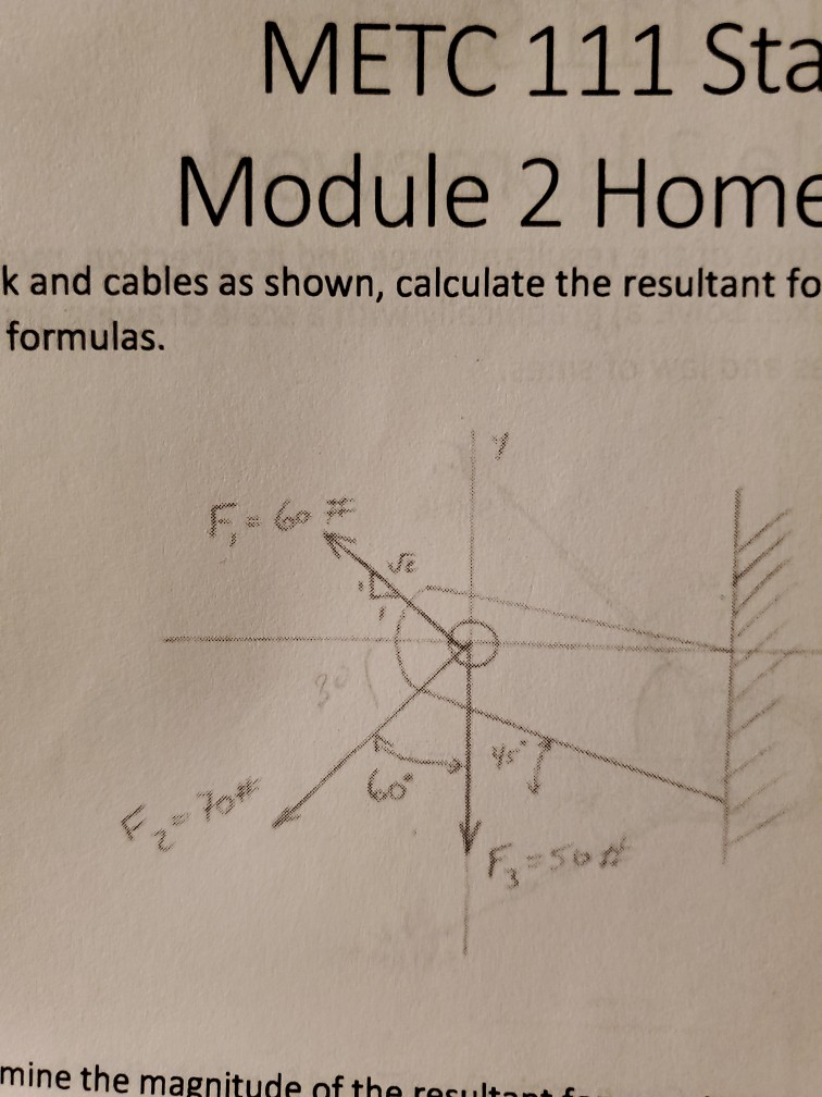Solved METC 111 Sta Module 2 Home k and cables as shown, | Chegg.com