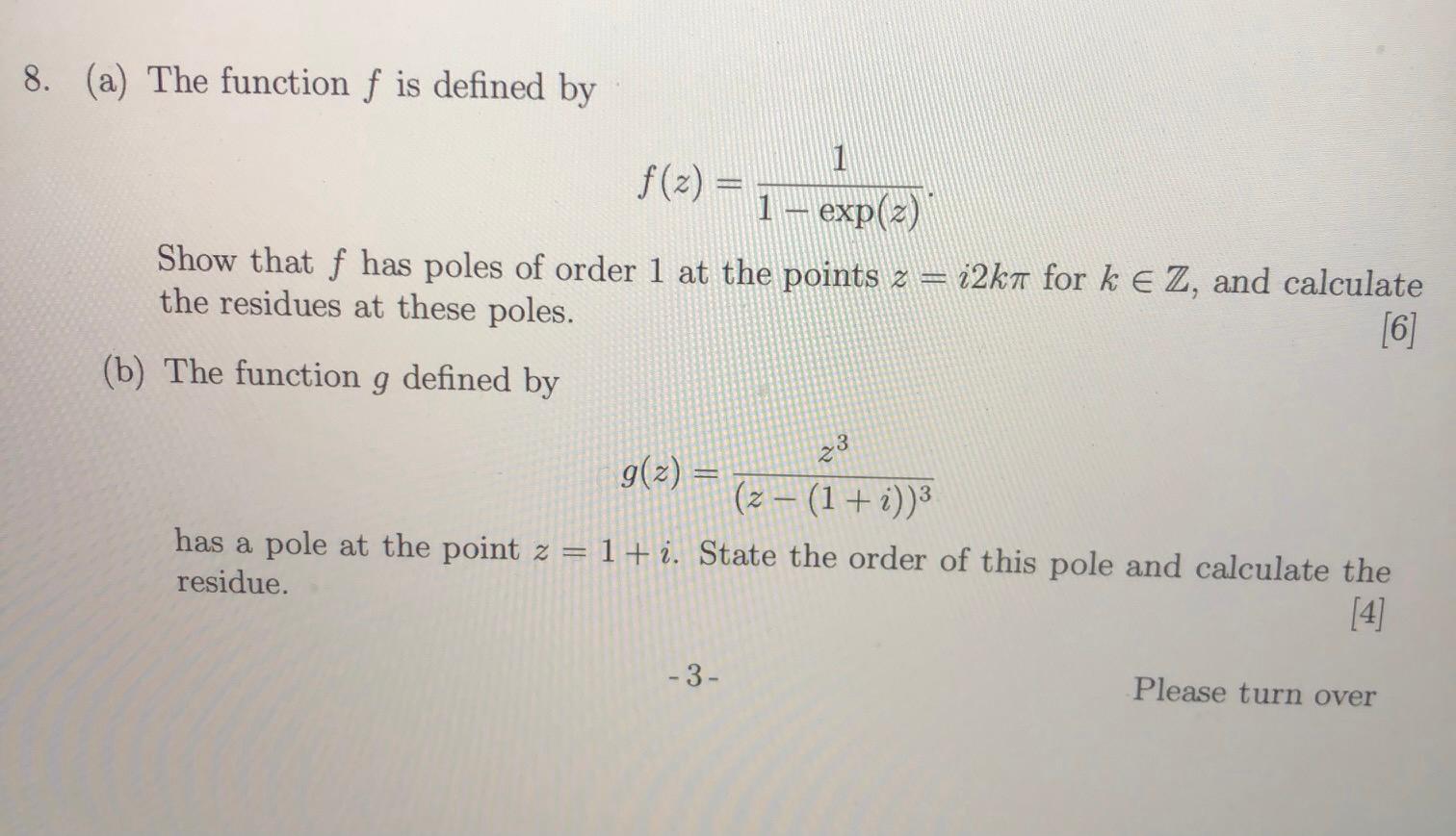 Solved 8. (a) The function f is defined by 1 f(x) = 1 – | Chegg.com