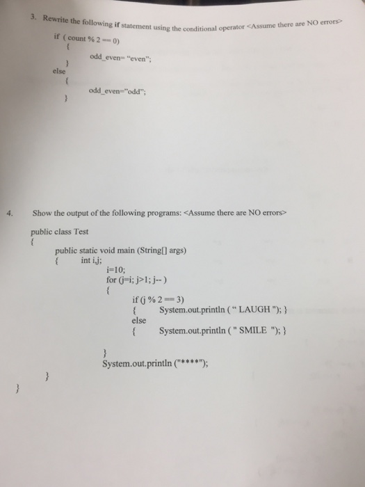 Solved 3. Rewrite the following if statement using the | Chegg.com
