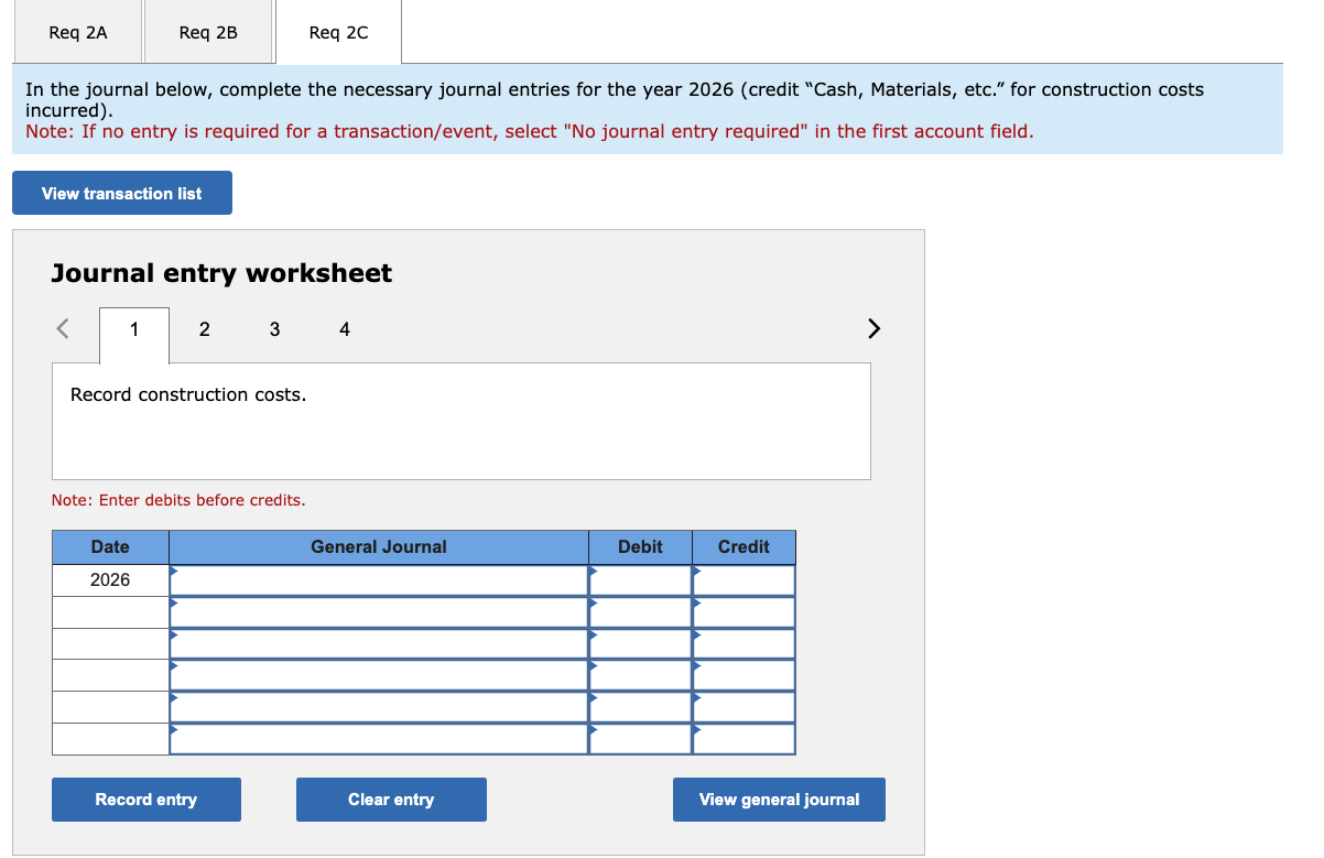 Solved 2-a. In the journal below, complete the necessary | Chegg.com