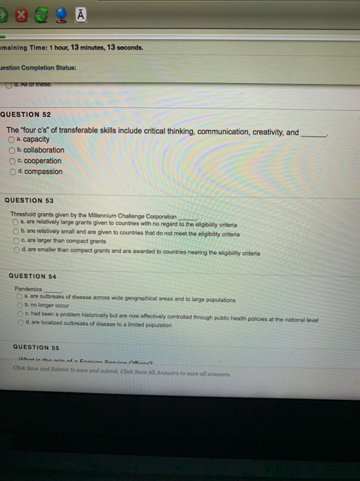 Solved maining Time: 1 hour, 13 minutes, 13 seconds. Jestion | Chegg.com Solved maining Time: 1 hour, 13 minutes, 13 seconds. Jestion | Chegg.com