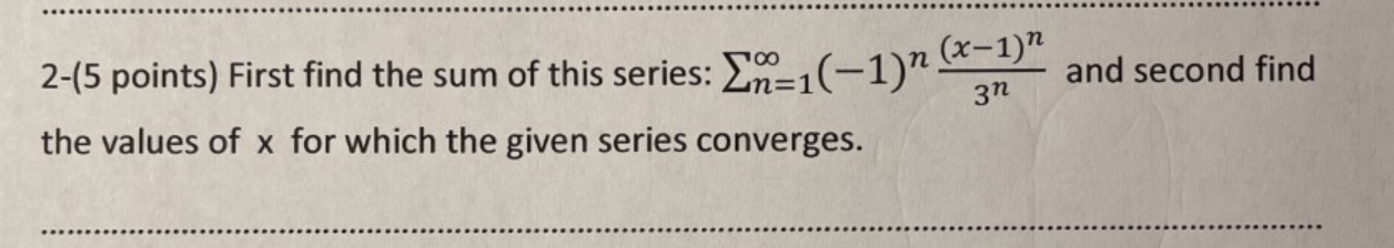 Solved and second find 2-15 points) First find the sum of | Chegg.com