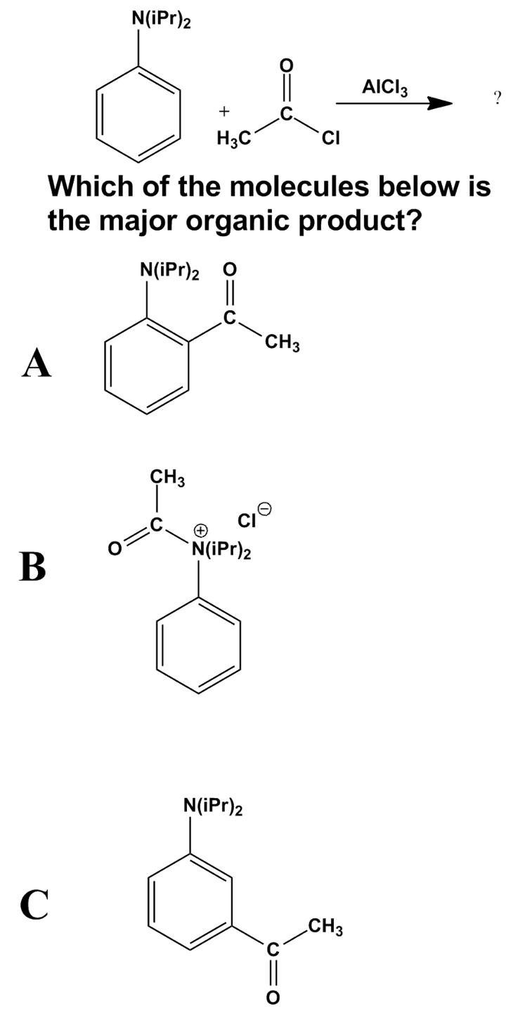 Solved N(iPr)2 AICI: + H3C CI Which of the molecules below | Chegg.com