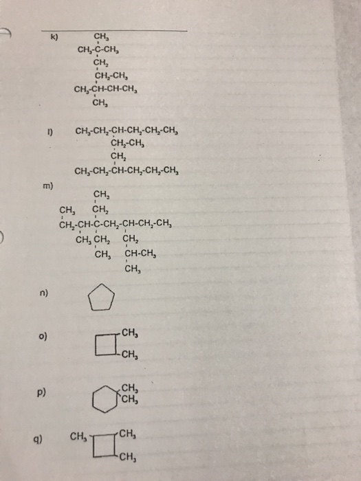 Solved CH,-C-CH, CH2 CH2-CH, CH,-CH-CH-CH, CH, | Chegg.com