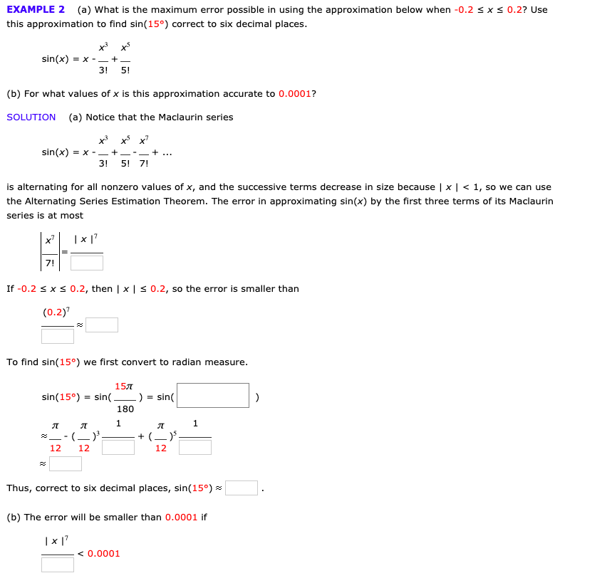 Solved Example 2 A What Is The Maximum Error Possible In