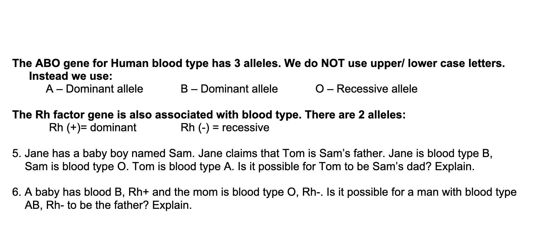 Solved The ABO gene for Human blood type has 3 alleles. We | Chegg.com