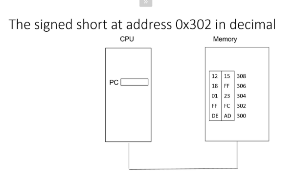 Solved The unsigned char at address Ox302 in decimal CPU | Chegg.com
