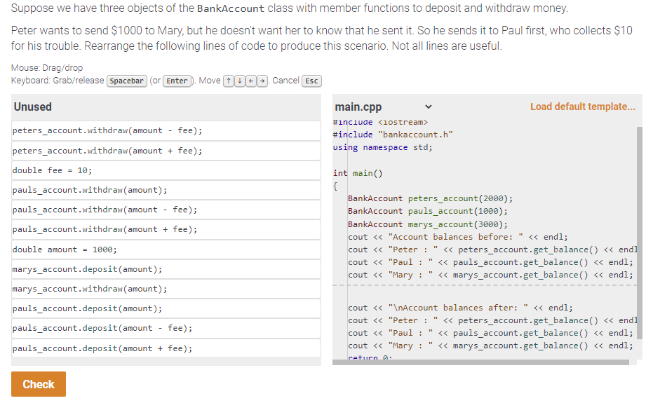 Solved Suppose we have three objects of the BankAccount | Chegg.com