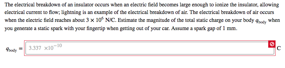 Solved The electrical breakdown of an insulator occurs when | Chegg.com