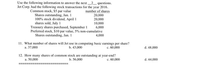 Solved Use the following information to answer the | Chegg.com Solved Use the following information to answer the | Chegg.com