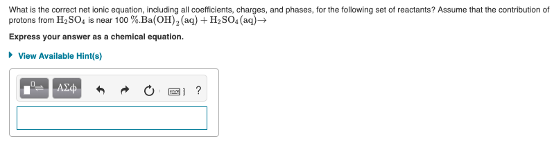 Solved What is the correct net ionic equation, including all | Chegg.com