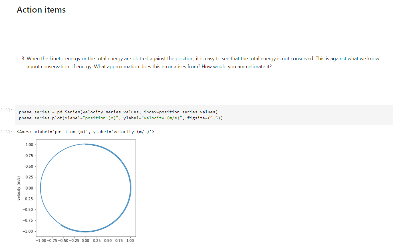 Solved Action items 3. When the kinetic energy or the total | Chegg.com