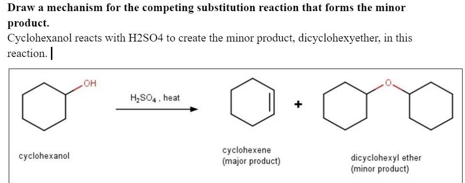 Solved Draw a mechanism for the competing substitution | Chegg.com