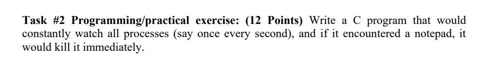 Solved I want to write a C program that would constantly | Chegg.com