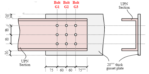 Solved 2) The UPN Section is used to design member BE in the | Chegg.com