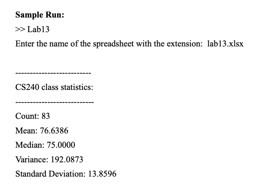 Topics Excel Files Functions In MATLAB Program Chegg