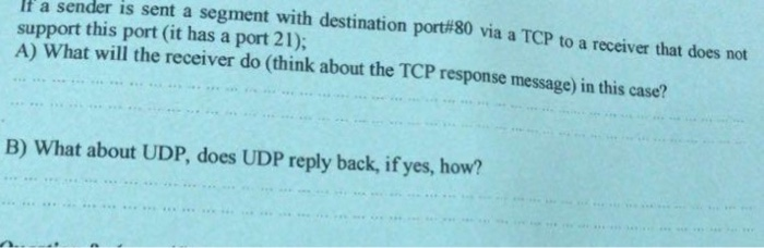 (Solved) : Ender Sent Segment Destination Port 80 Via Tcp Receiver S ...