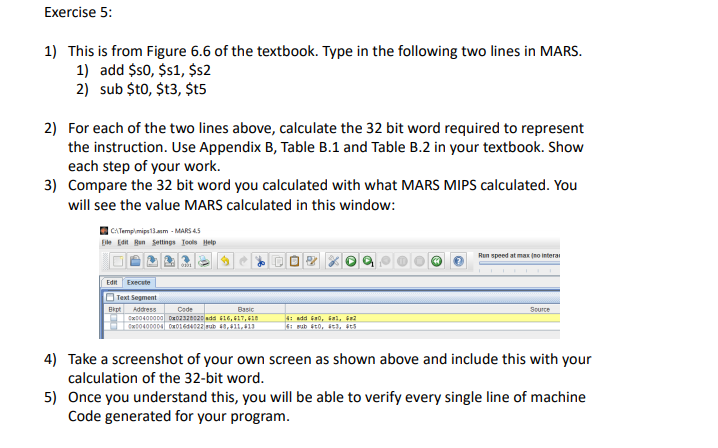 Solved Exercise 5: 1) This is from Figure 6.6 of the | Chegg.com