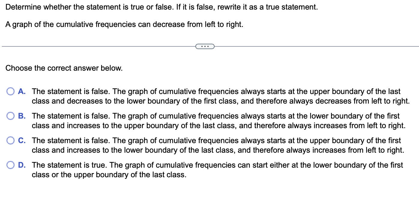 Solved Determine whether the statement is true or false. If | Chegg.com