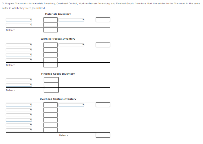 Solved Journal Entries, T-Accounts, Cost of Goods | Chegg.com