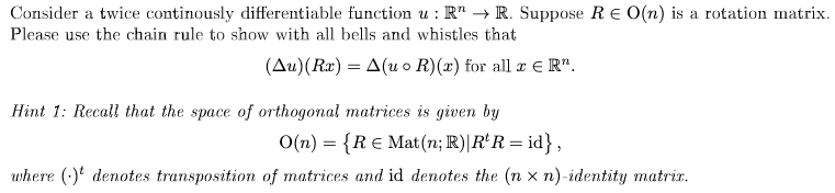 2. DERIVATION: ROTATIONAL INVARIANCE OF THE LAPLACE | Chegg.com