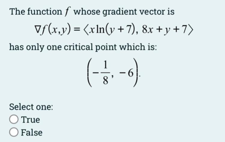 Solved The function f whose gradient vector is Vf(x,y) = | Chegg.com