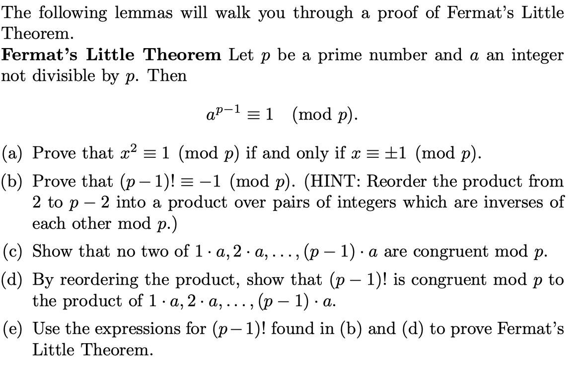 The following lemmas will walk you through a proof of | Chegg.com