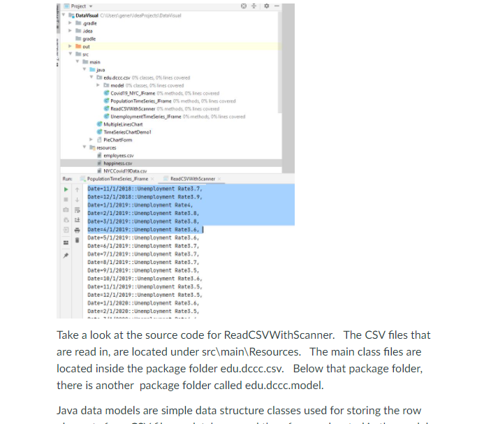 Project 7: Final Project - Reading CSV files for Data | Chegg.com ...