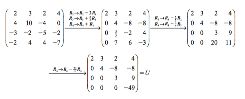 Solved Reduction of a matrix to its reduced step form is | Chegg.com