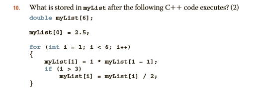 Solved What is the output of the following C++ code? (2) int | Chegg.com