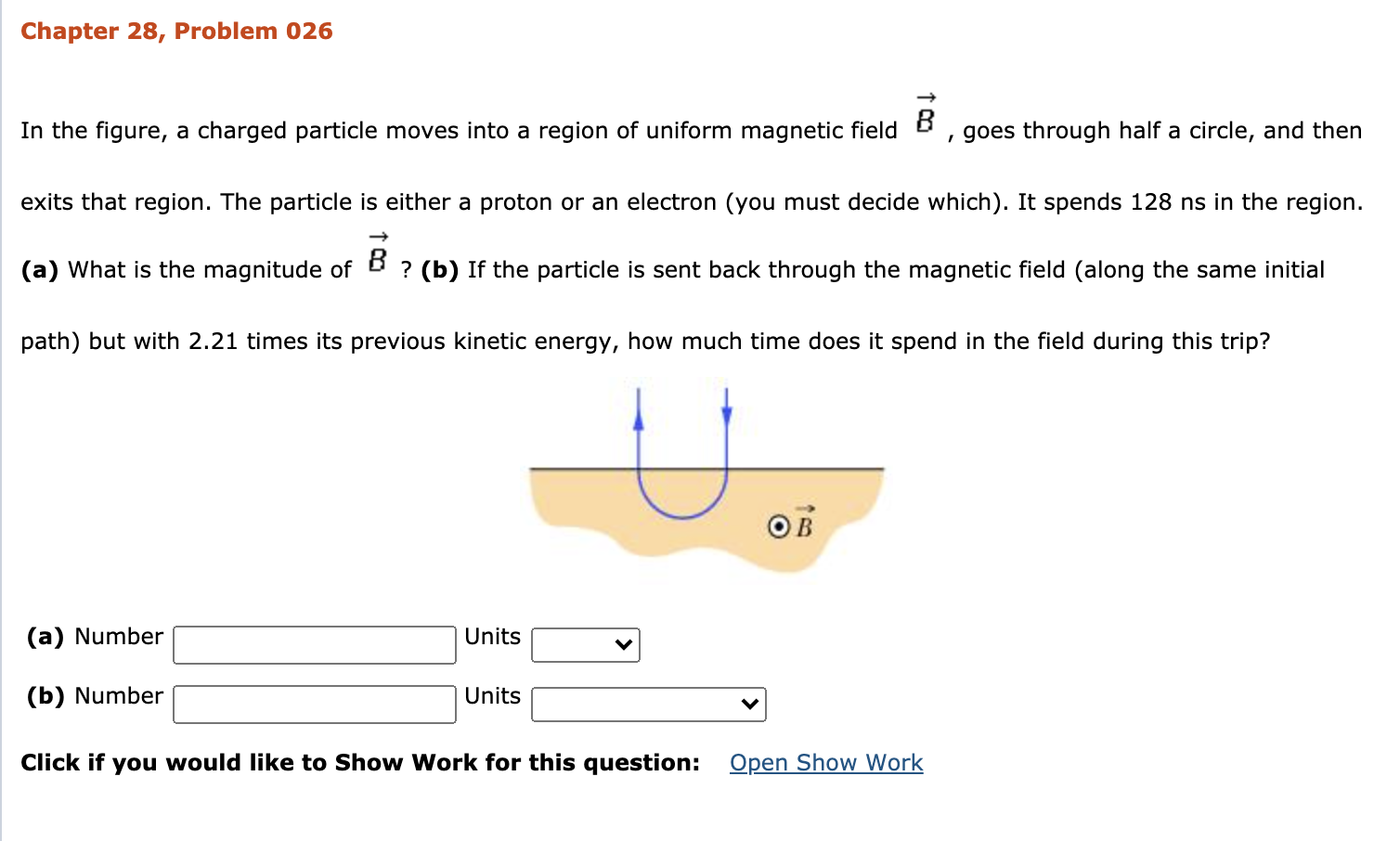 Solved Chapter 28, Problem 026 B In the figure, a charged | Chegg.com