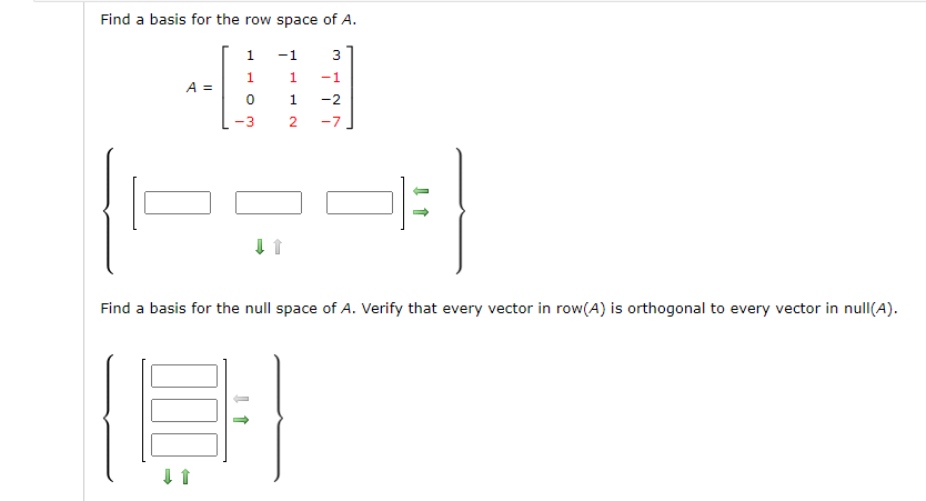 Solved Find a basis for the row space of A. | Chegg.com