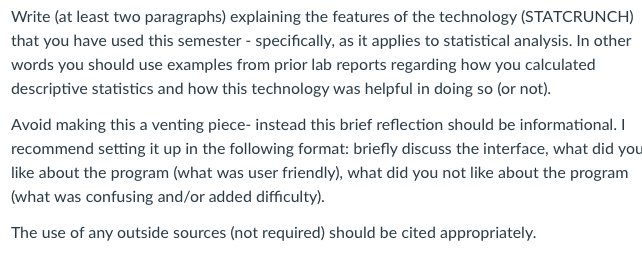 Options Column n Mean Variance Std. dev. Std. err. | Chegg.com