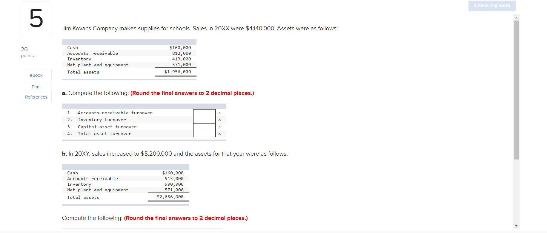 Solved A firm has sales of $1.2 million, and 10 percent of | Chegg.com